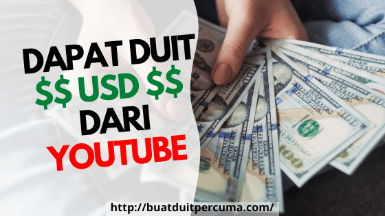 Dapat duit dari YouTube. Begini cara mudah nak dapat duit dari Youtube